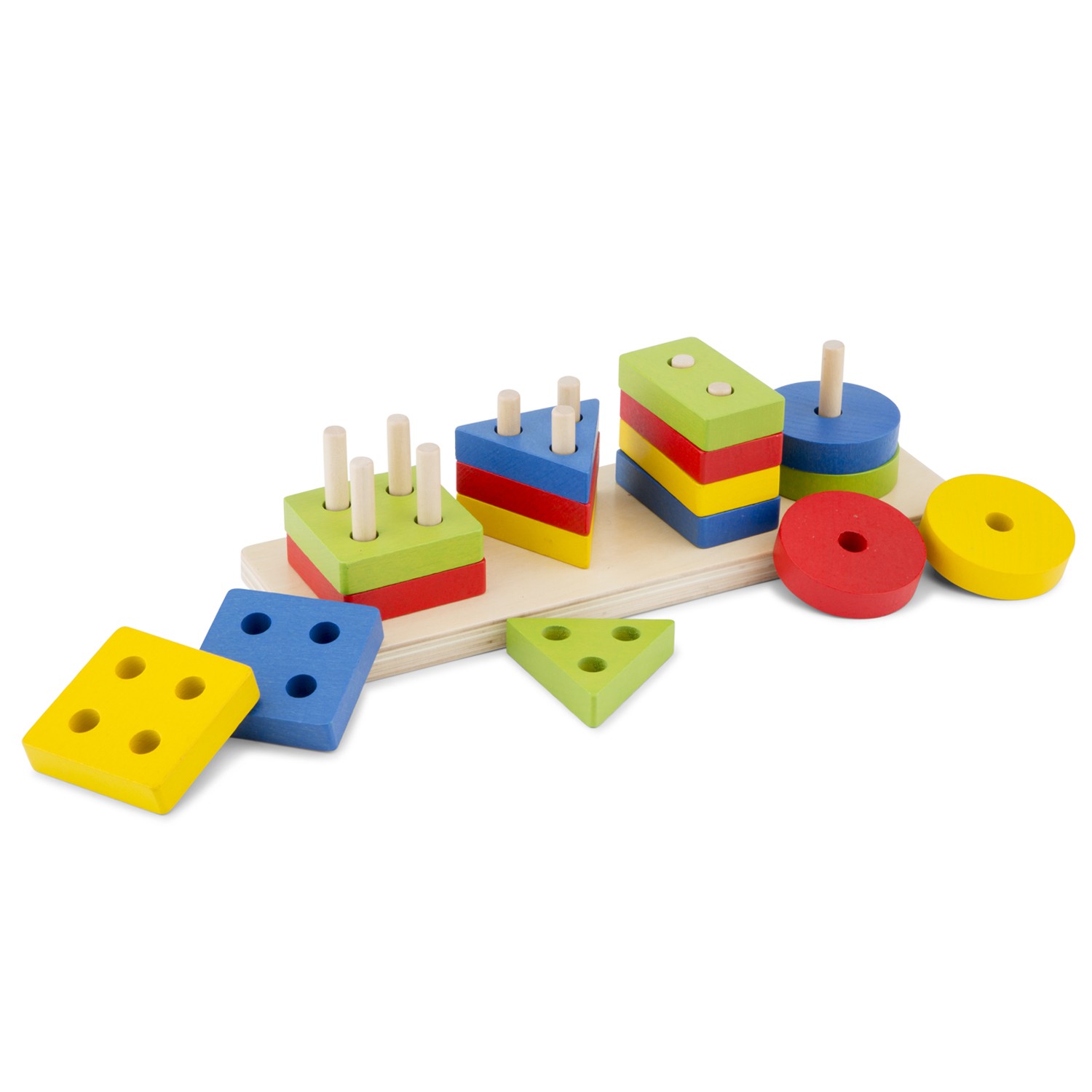 Geometric stacking puzzle | New Classic Toys