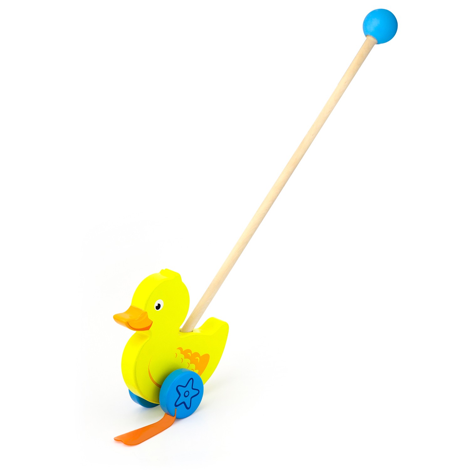 Viga Toys® Wooden Push Along Duck | New Classic Toys
