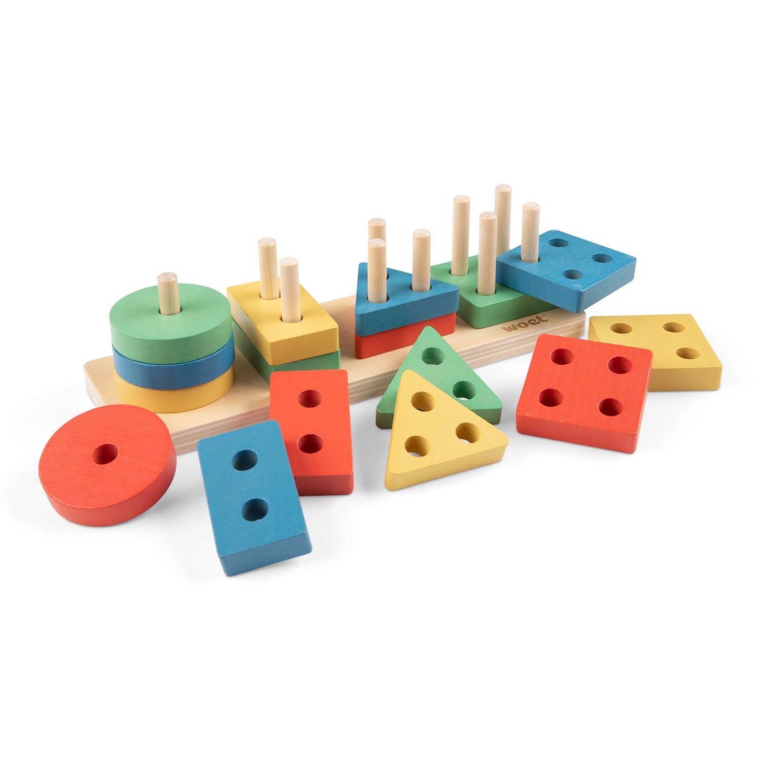 Geometric stacking puzzle | New Classic Toys